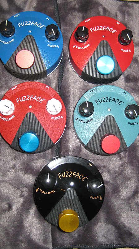Dunlop Fuzz Face Mini complete set. ALL 5 fuzzes FREE | Reverb