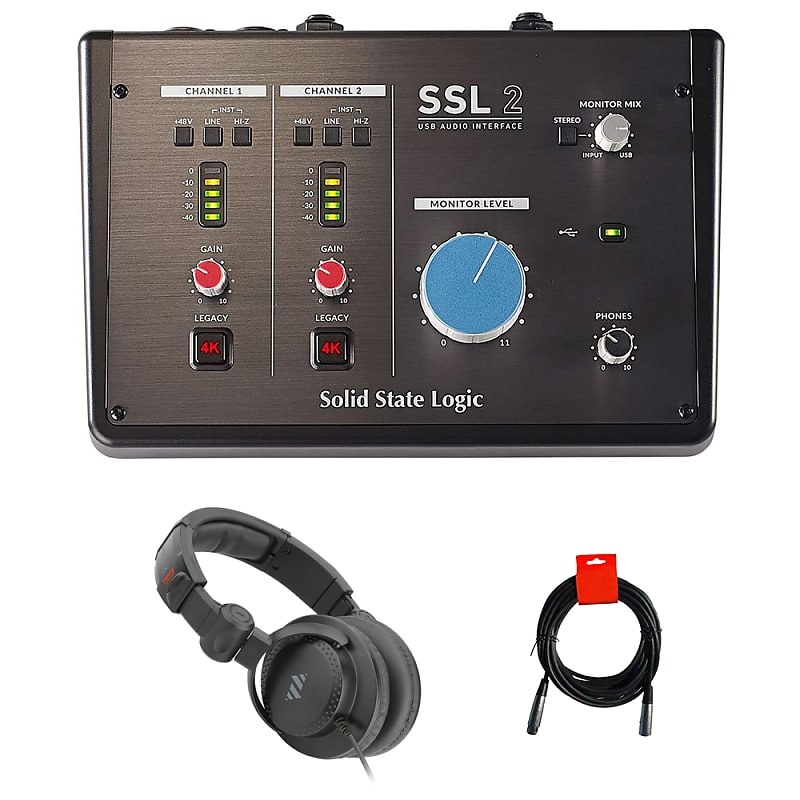 Solid State Logic SSL-2 Desktop USB Type-C Audio Interface | Reverb