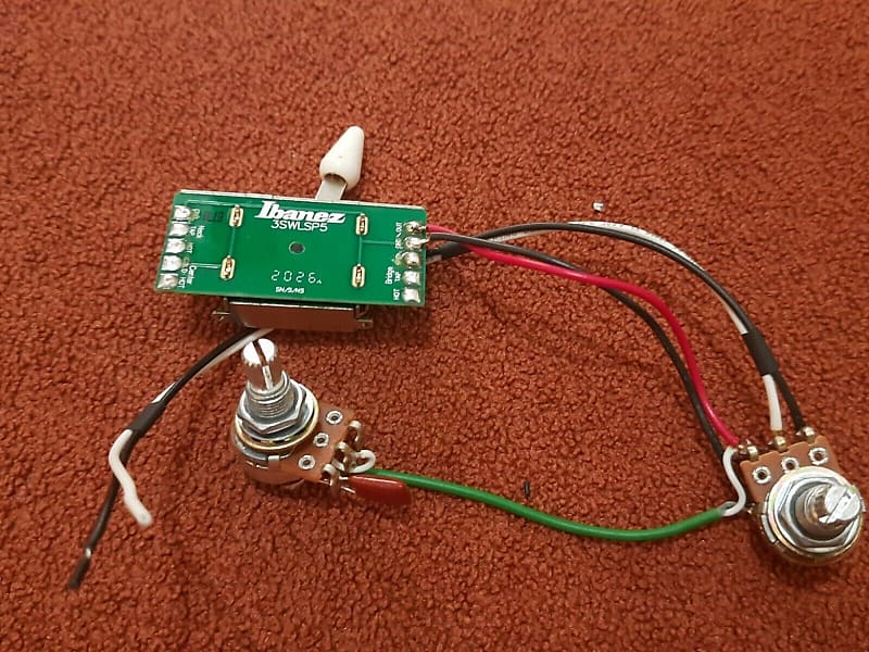 Genuine Ibanez 5 Way Switch 3SWLSP5 Wiring Harness for | Reverb UK
