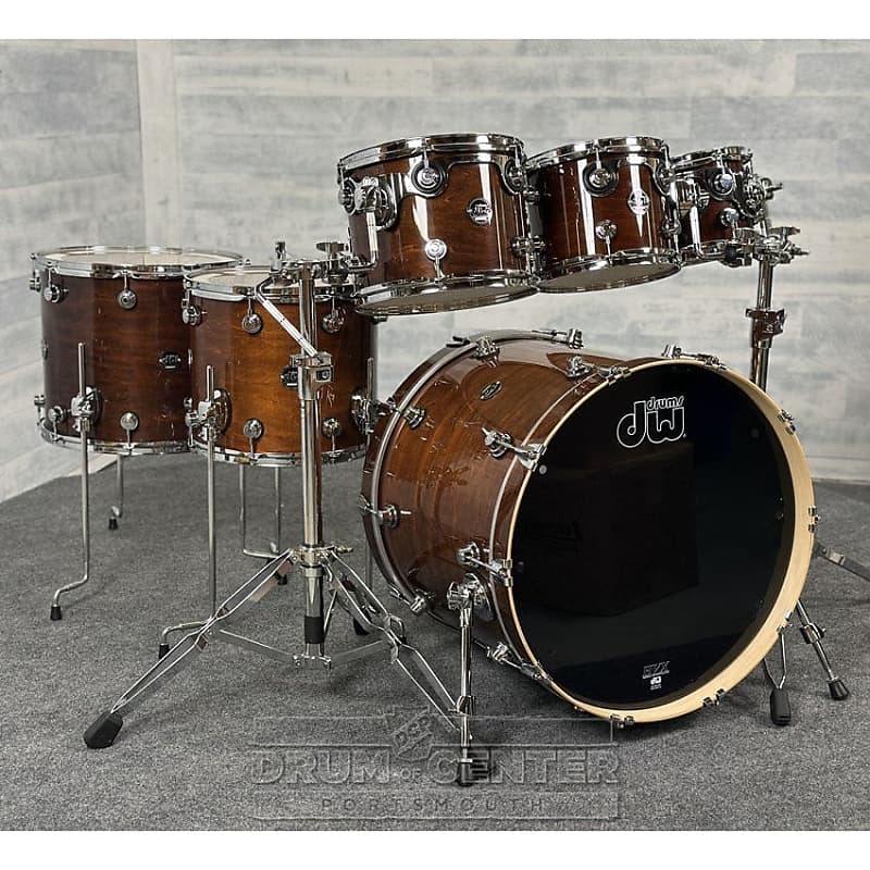 DW Performance 6pc Drum Set Walnut Lacquer - DCP Exclusive! | Reverb