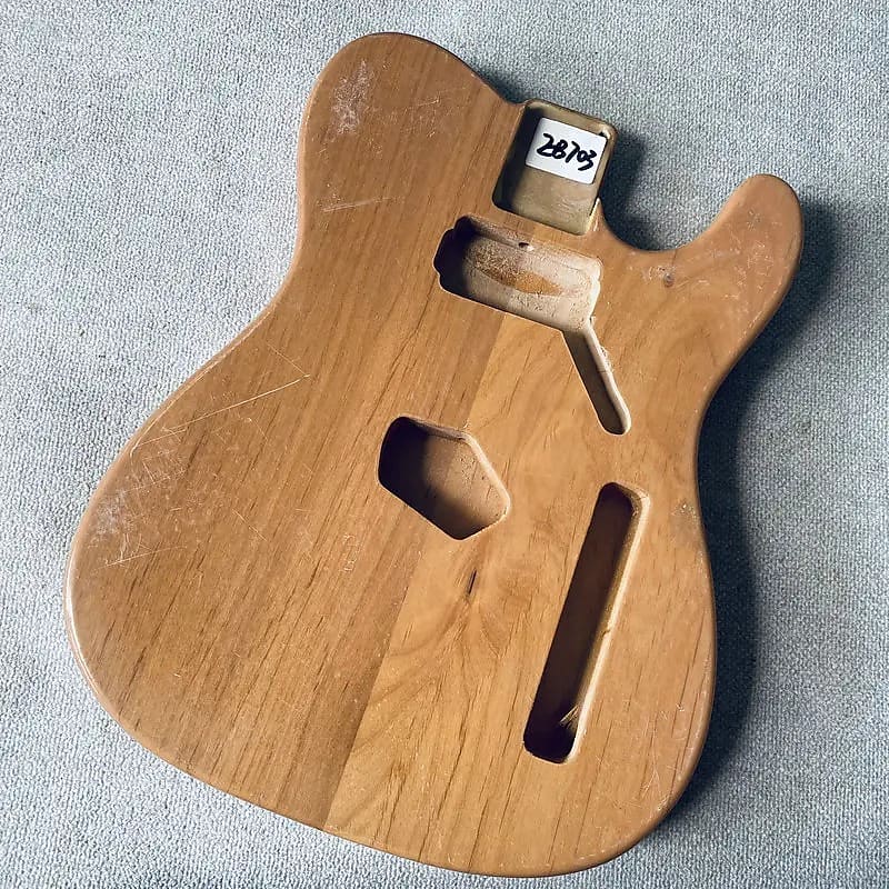 Unfinished Ash Wood Telecaster Tele Style Guitar Body | Reverb