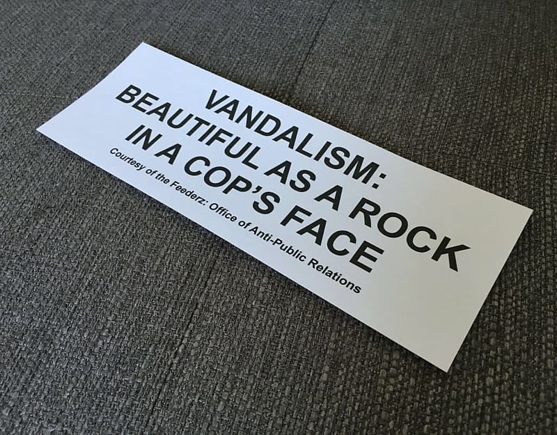 Nirvana Vandalism Paper Sticker | Reverb