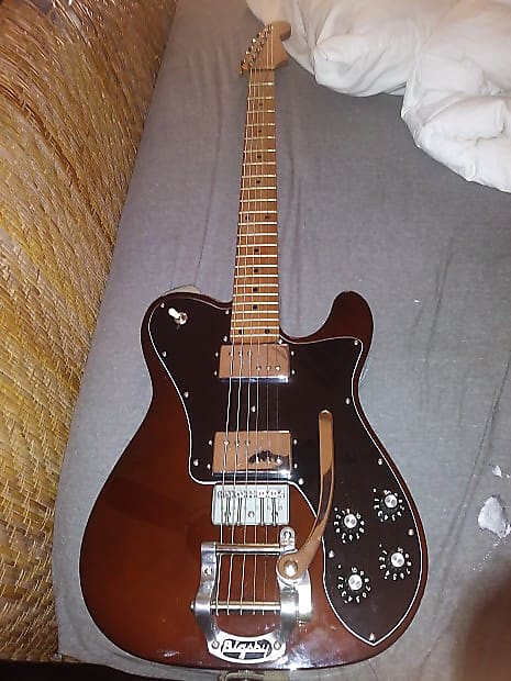 Fender deluxe tele baritone warmoth toasted maple neck | Reverb