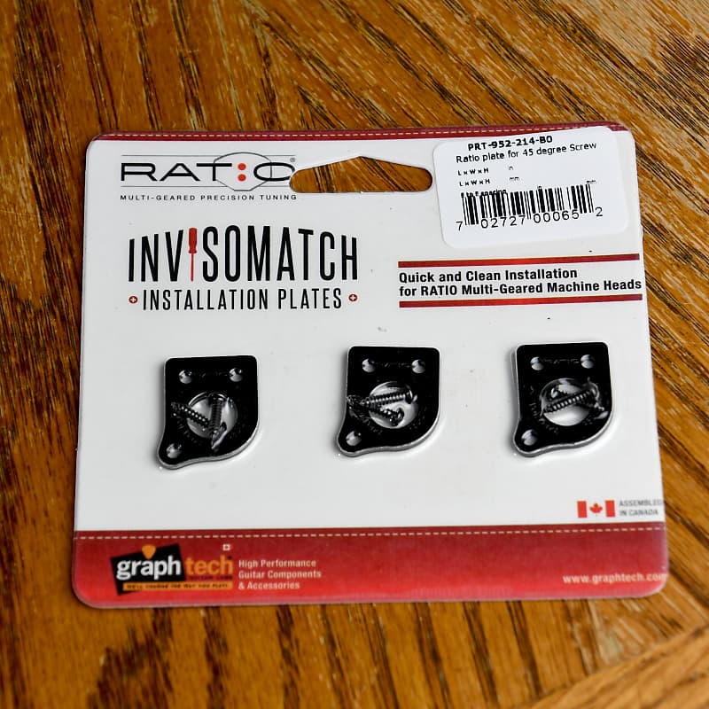 Graph Tech Ratio InvisoMatch Premium Mounting Plates For 45 | Reverb
