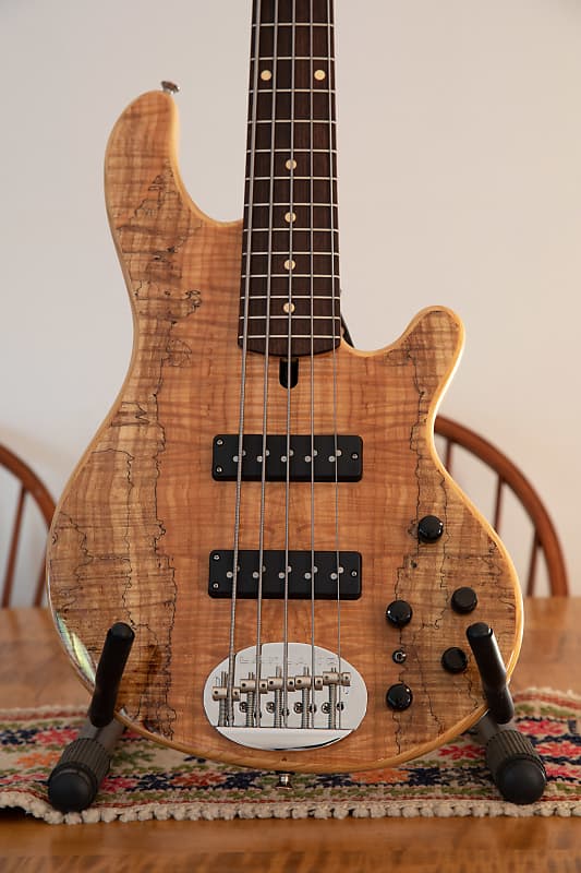 Lakland Skyline 55-01 Deluxe Spalted Maple with Nordstrand | Reverb