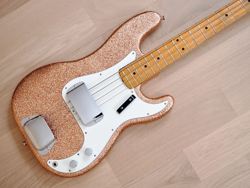 1972 Fender Precision Bass Pink Champagne Sparkle | Reverb Australia