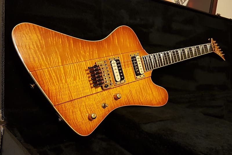 Jackson USA Custom Shop Firebird 2001 Amber Sunburst 2 hums | Reverb