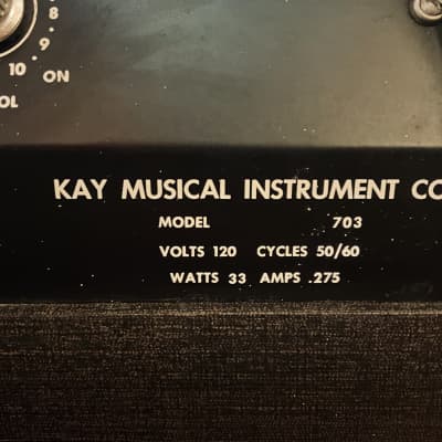 Kay Model 703 Guitar Amplifier | Reverb