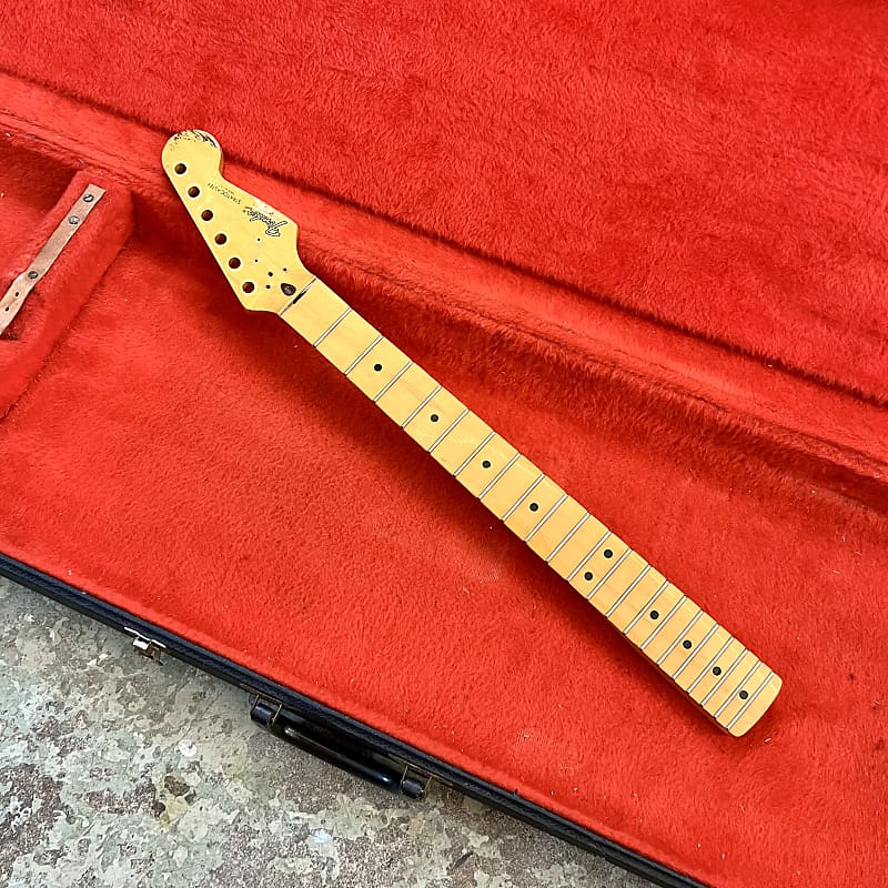 USA Fender Stratocaster guitar neck C 1983 - Maple original | Reverb