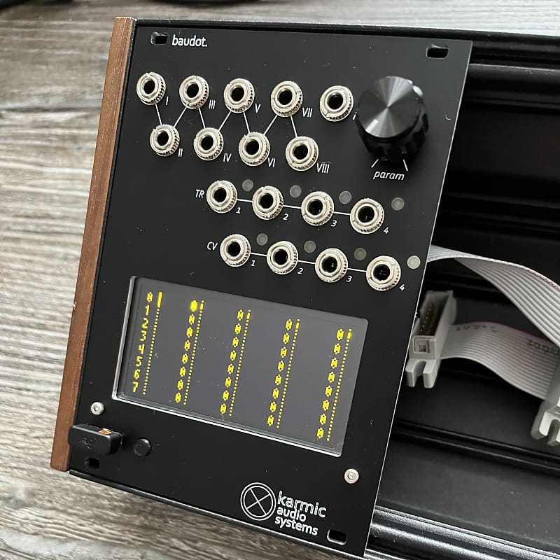 Monome Teletype DIY Clone “Baudot.” - Black Frontplate | Reverb