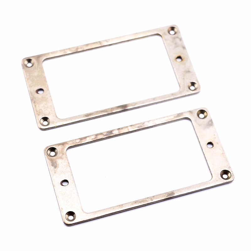 AGP ™ - Aged Chrome Flat Bottom Metal Humbucker Ring Set | Reverb