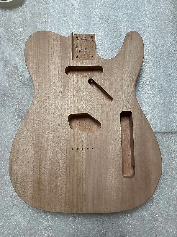 Unfinished Mahogany Tele Style Guitar Body | Reverb