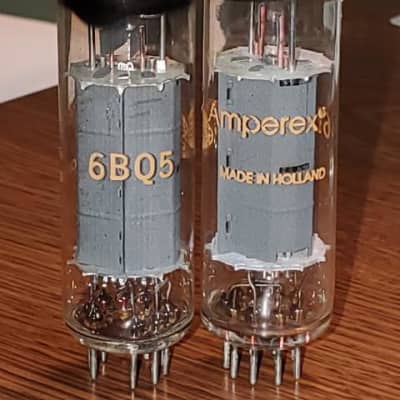 6BQ5/EL84 Amperex MaxiMatcher2 matched pair (2) tube lot | Reverb