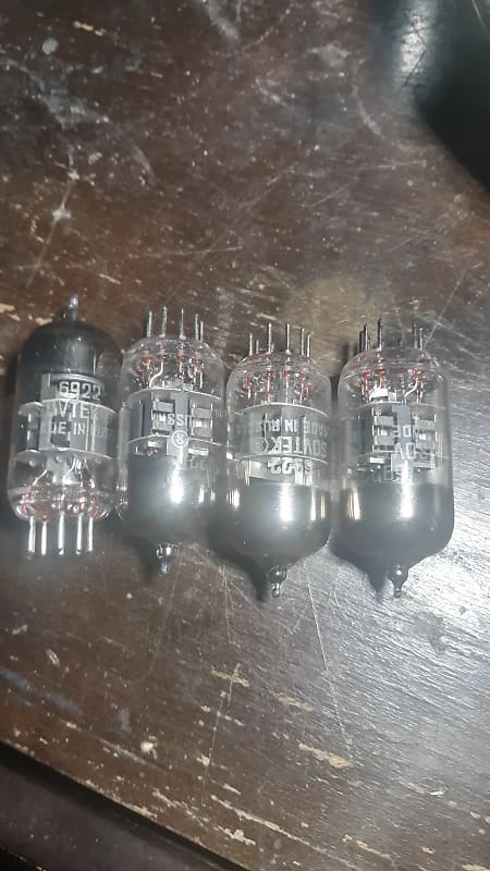 SOVTEK 6922 ( 6DJ8 / ECC88 ) NEW QUAD - INCREDIBLE MATCH LOOK | Reverb