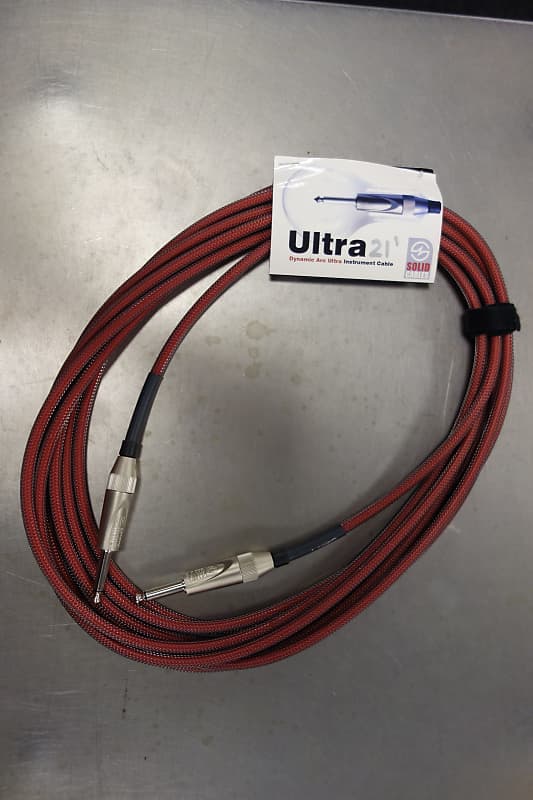 Solid Cables Dynamic Arc Ultra 21 Ft Red | Reverb Canada