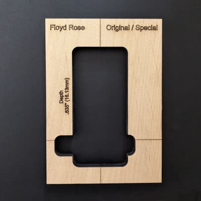 Floyd Rose Original/Special Bridge 4 pc Recessed Routing | Reverb