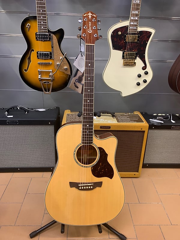 Crafter De8 N Natural Dreadnought Reverb