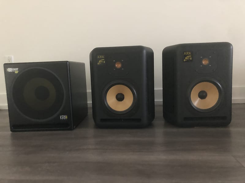 KRK Expose E8 Studio Monitor with Rokit 10s Subwoofer | Reverb