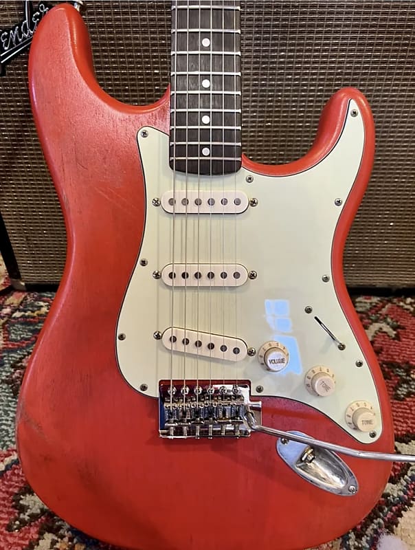 Custom Loaded ASH Stratocaster Body Only 2015 - Fiesta Red | Reverb