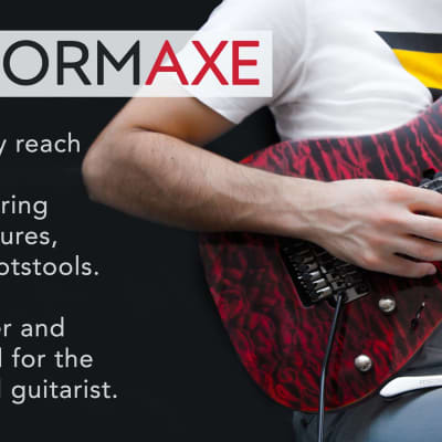 PERFORMAXE Electric Guitar Leg Rest - Brushed Aluminum. New | Reverb