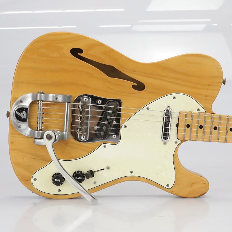 1970 Fender Telecaster Thinline Natural Tele w/ Bigsby | Reverb