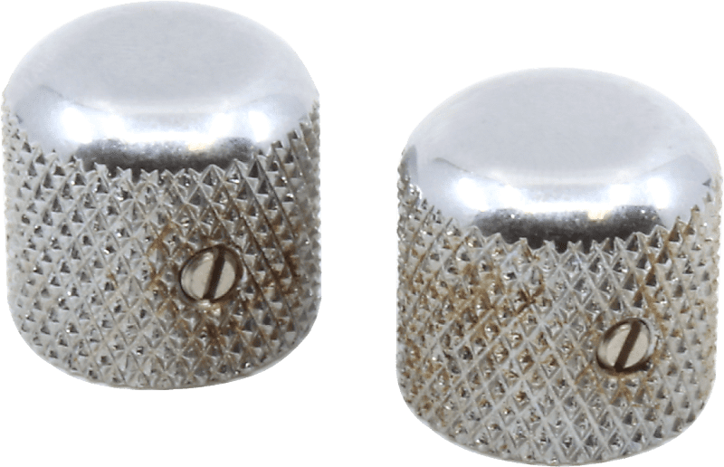 Fender Telecaster Road Worn Chrome Dome Knobs | Reverb