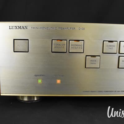Luxman C-05 Stereo Twin Mono Class A Preamplifier in | Reverb