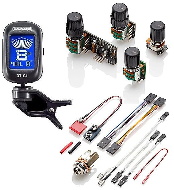 EMG BQC HZ System Passive Preamp Blend, Master Volume, Bass & | Reverb