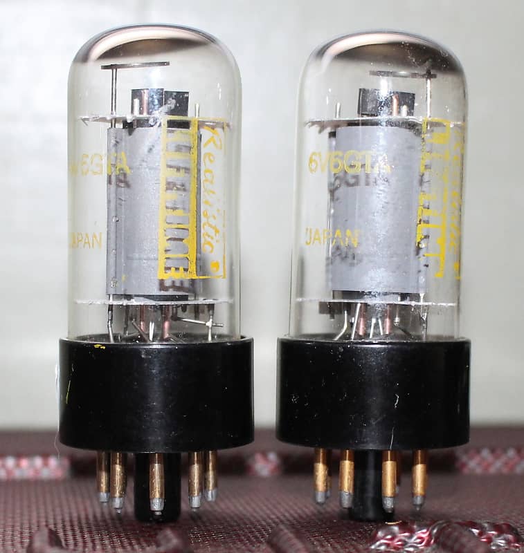 NEC 6V6GTA JAPAN 6V6GT PERFECT MATCH PAIR GRAY PLATE | Reverb Canada