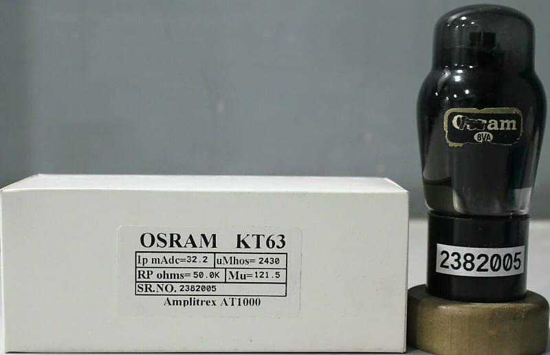 KT63 6F6G OSRAM Black Coated Glass Made in England Amlitrex | Reverb