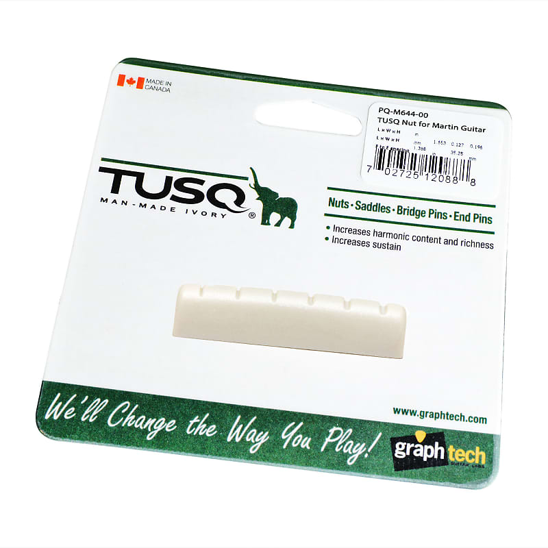 Graphtech PQ-M644-00 Slotted Tusq Nut 3/4 inch for Martin | Reverb