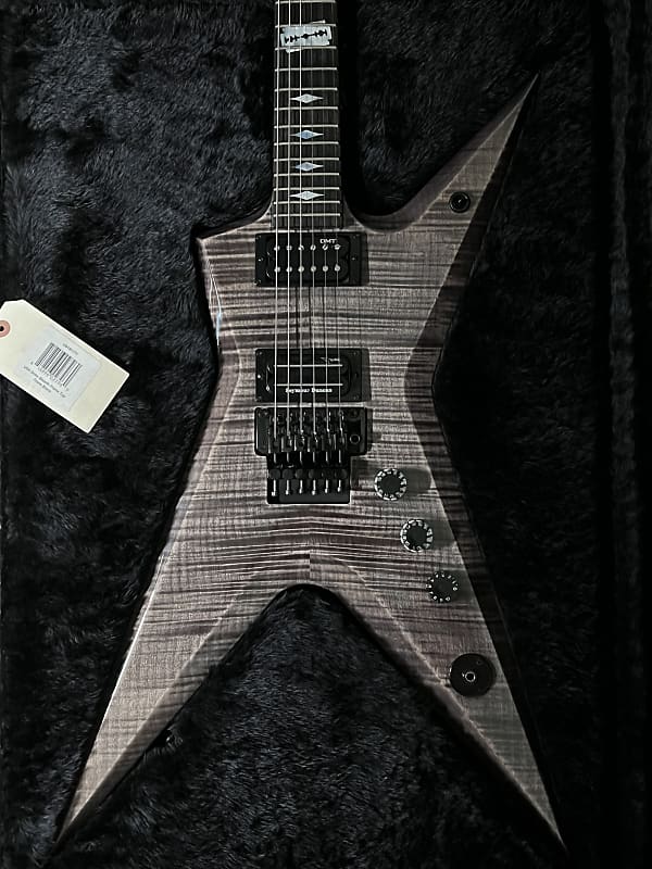 Dean USA Dime Stealth Flame Top Trans Black #191171 2021 - | Reverb