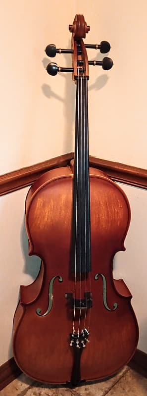 UNMARKED CUSTOM UPGRADED 4/4 CELLO - NATURAL WORN SATIN FADE | Reverb