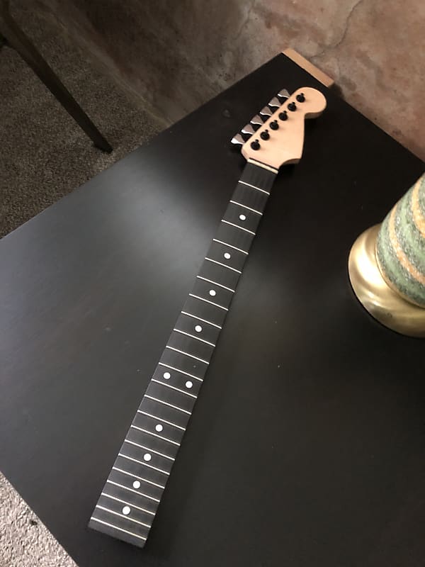 Musikraft quarter sawn 24.75 conversion neck for stratocaster | Reverb