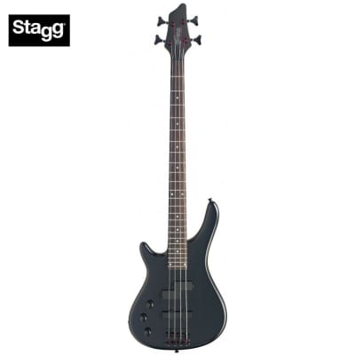 Stagg 4-String "Fusion" Electric Bass Guitar - Sleek, | Reverb