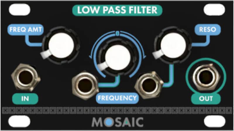 Mosaic Low Pass Filter Eurorack Synth Module, Black | Reverb