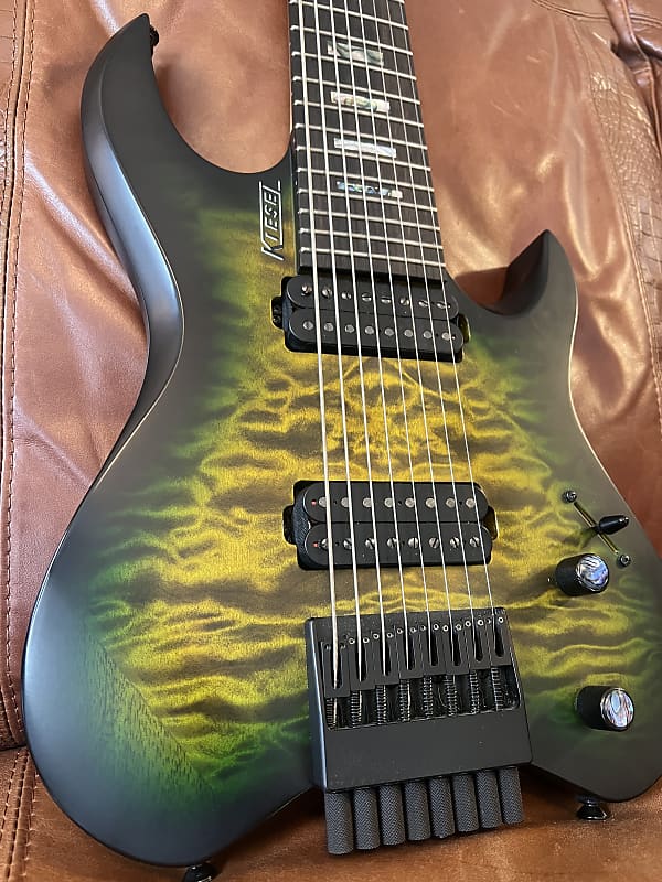 Kiesel Vader 8 string Lizard Burst | Reverb