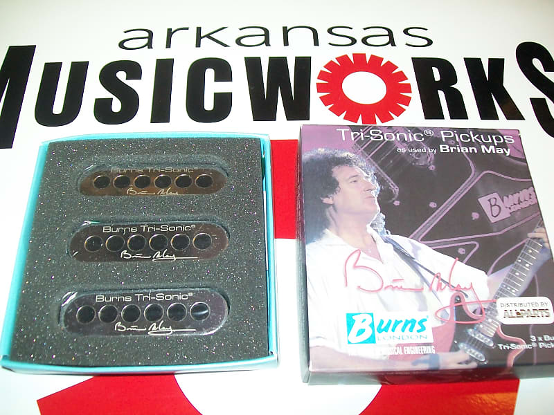 Burns London Brian May Tri-Sonic Pickup Set - CHROME | Reverb