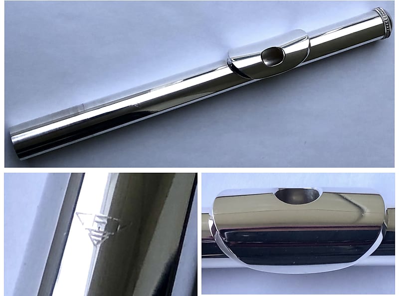 Pro SANKYO Sterling Silver Flute Head Headjoint NRS-1 Cut | Reverb