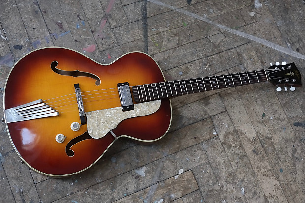 Hofner Senator Thinline 1964 Red Sunburst | Reverb