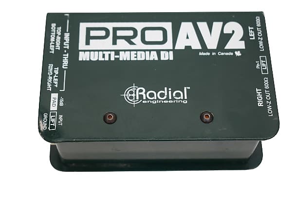Radial Pro AV2 Stereo Passive Multimedia Direct Box | Reverb UK