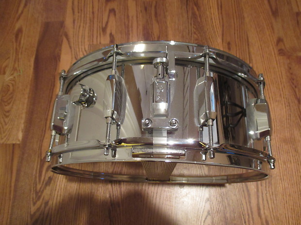 Pearl Brand New Chrome/Steel Shell Snare Drum, 10 Lugs, | Reverb