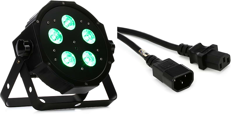 ADJ Mega Hex Par RGBAW+UV Par Bundle with Accu-Cable IEC | Reverb