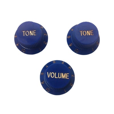 Stratocaster control knobs (metric size) - Black / Volume | Reverb UK