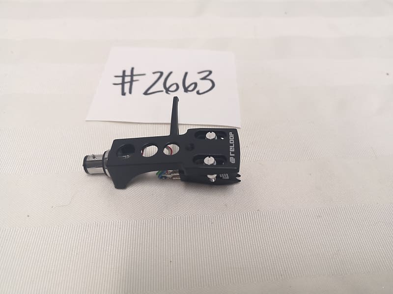 Reloop OM Black Cartridge & Headshell #2663 Good Used Working | Reverb