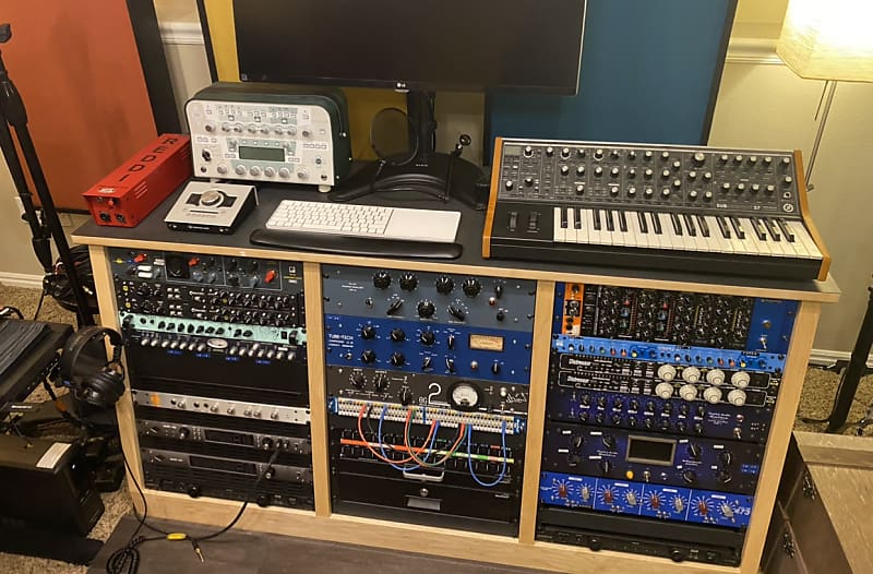 Sound Construction Triple Bay Slanted 16Ux3 Studio Rack Maple | Reverb