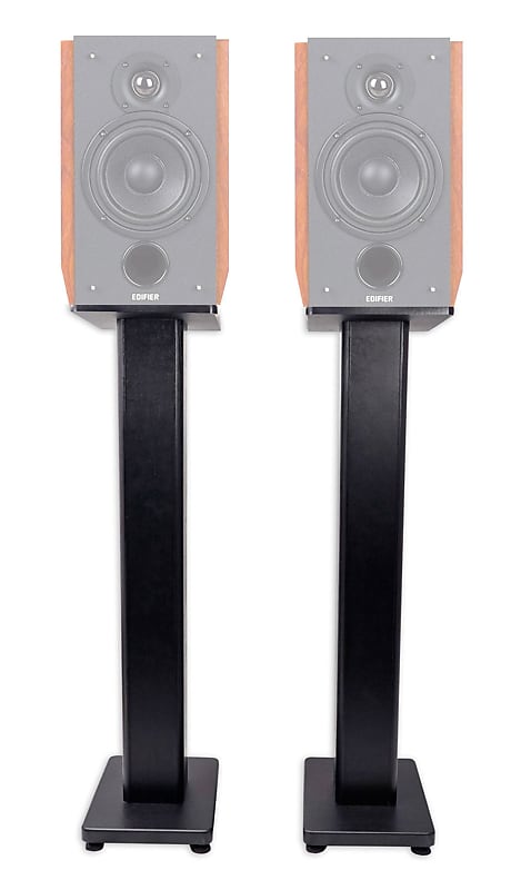 Pair 28" Bookshelf Speaker Stands For Edifier R2000DB | Reverb
