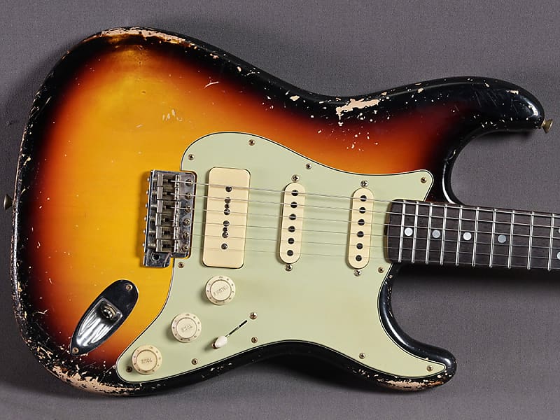 Fender Custom Shop Stratocaster 1966 REL P90 3-TSB | Reverb France