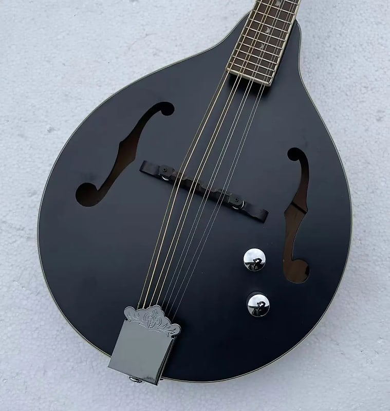 Luna Black 8 String Mandolin, Maple Neck, Rosewood Fretboard | Reverb