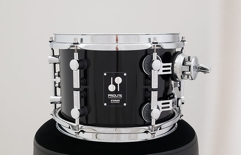 Sonor Prolite Series Vintage Maple 10x7 Tom--Brilliant Black | Reverb